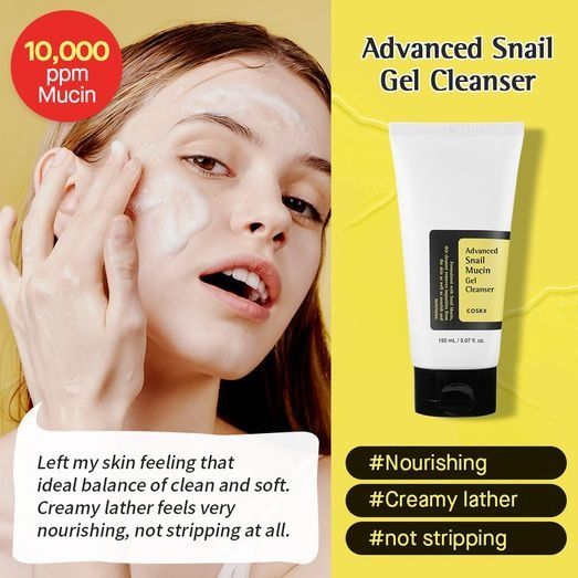 Korean COSR.X Advanced Snail Mucin Gel Cleanser-150ml | Daraz.pk