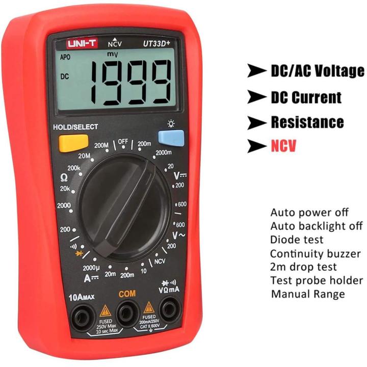 UT33D+ Palm-sized Digital Multimeter | Daraz.pk