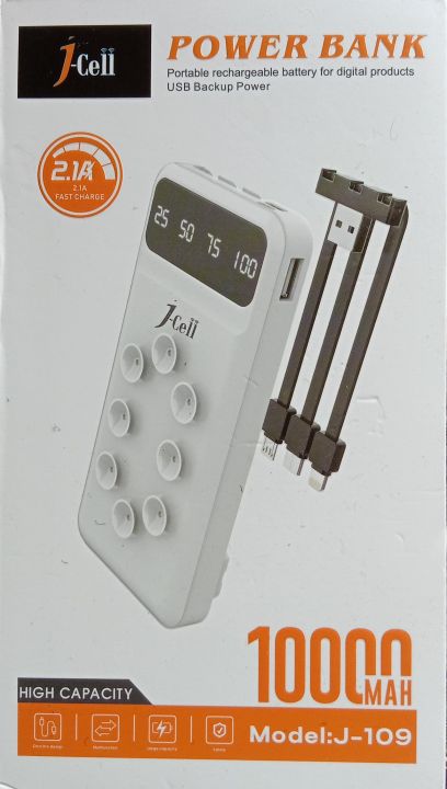 J-Cell Power Bank Model: J - 109 | Daraz.pk