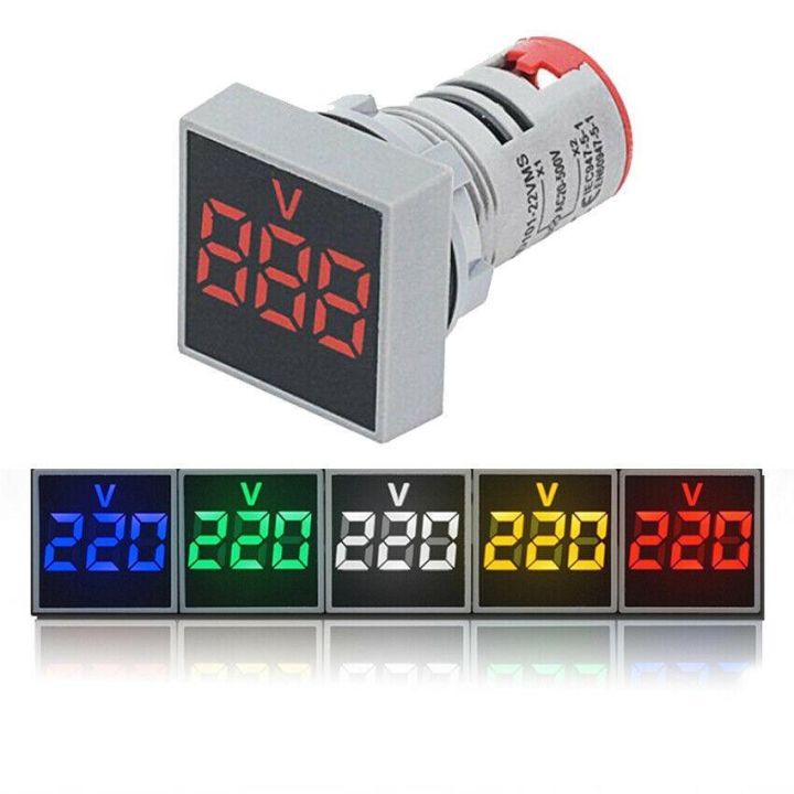 Digital Panel Light Ampere amp Volt Meter 0-100 Amp 2in1 light meter ...
