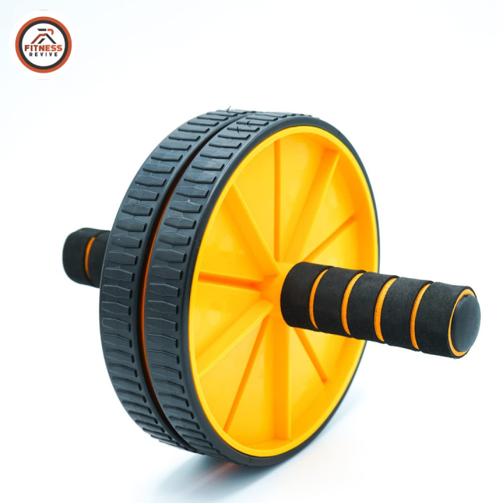 Dual-Wheel Stable Ab Roller with High-Density Knee Pad – Stainless ...