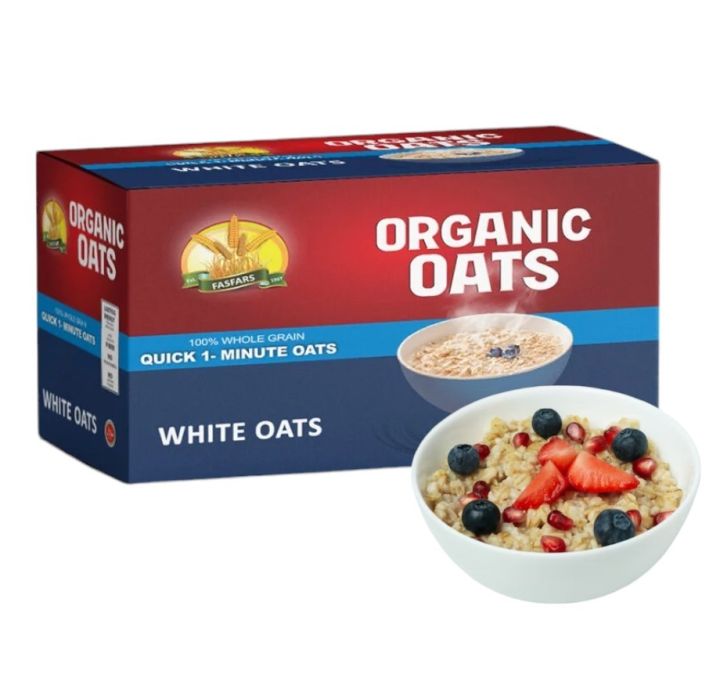 Fasfars Organic Oats 12 Travel Sachet 45gm Oatmeal 100% Organic and ...