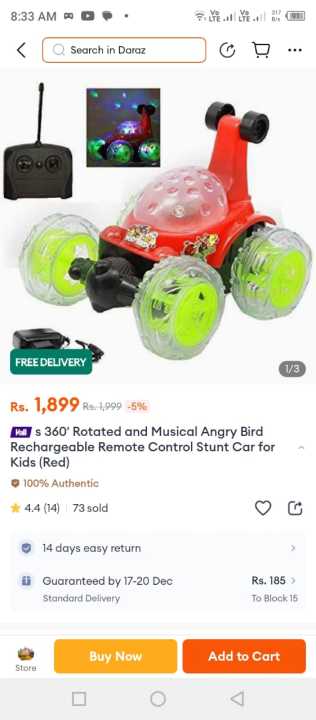 Dancing Car Rechargeable 360 Degree Rotation Wireless Full Lighting And ...
