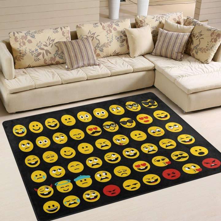 Black Emoji Rug | Daraz.pk: Buy Online at Best Prices in Pakistan ...
