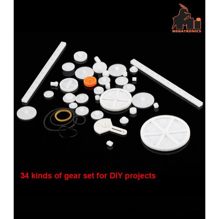 34 Kinds of Plastic Gear Rack Pulley Belt Worm Gear Single-double-gear Teeth DIY | Daraz.pk