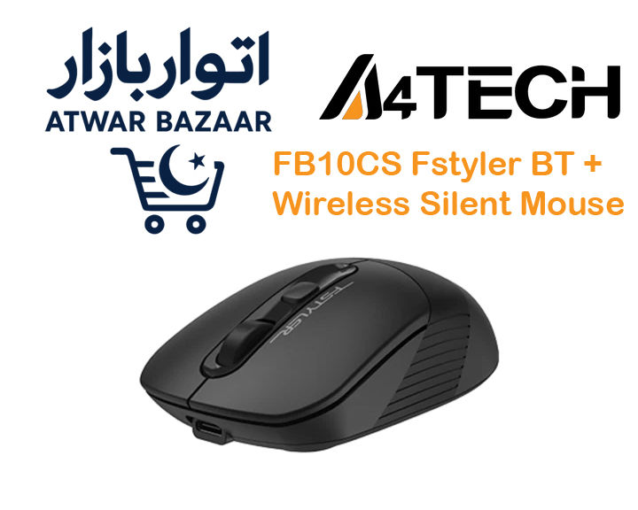 A4Tech FB10CS Dual-Mode Wireless Mouse – Bluetooth + 2.4GHz ...