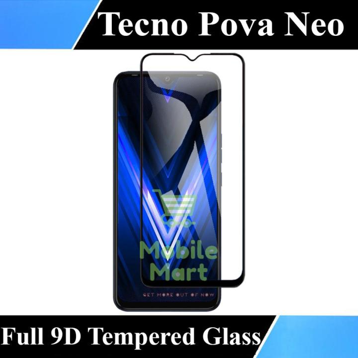 Tecno Pova Neo Glass Protector Curved 9D Glass Full Screen Edge To Edge For Tecno Pova Neo ...