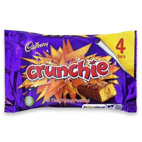 Cadbury Crunchie Chocolate Pouch (4Bars Bag) | Daraz.pk