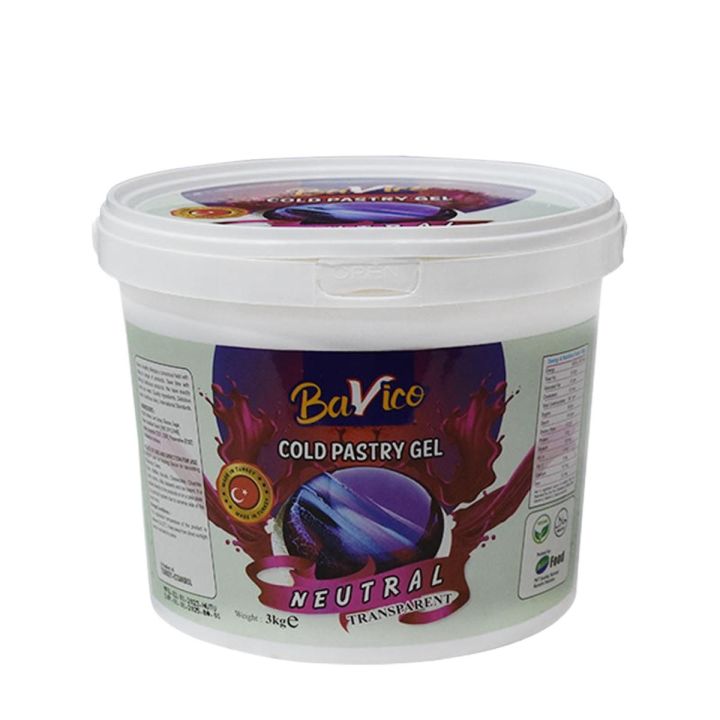 Milkyz Food Bavico Transparent Neutral Cold Pastry Gel 3kg Bucket ...