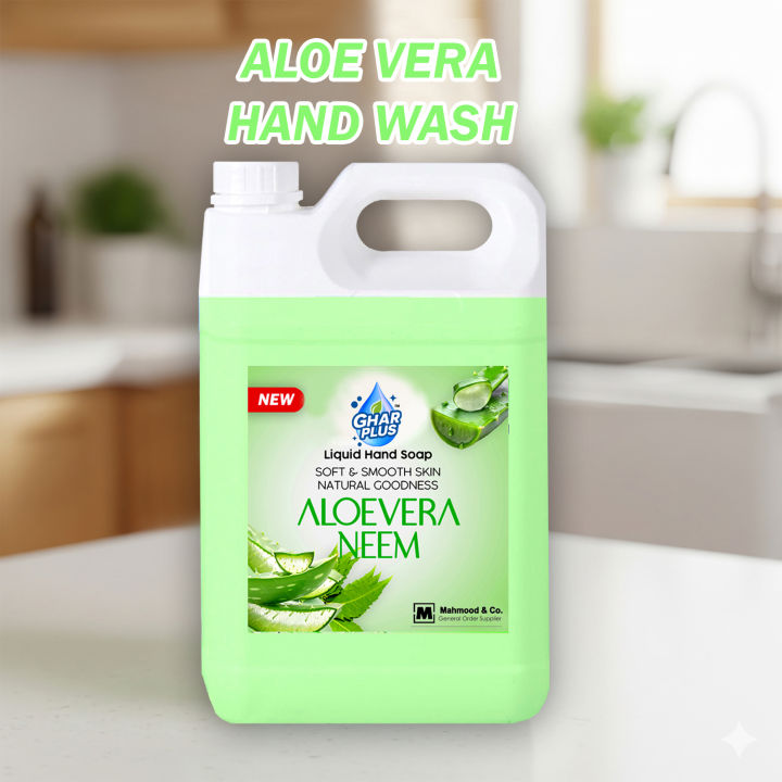 Ghar Plus Aloevera & Neem Liquid Hand Soap – Gentle & Smooth Skin ...