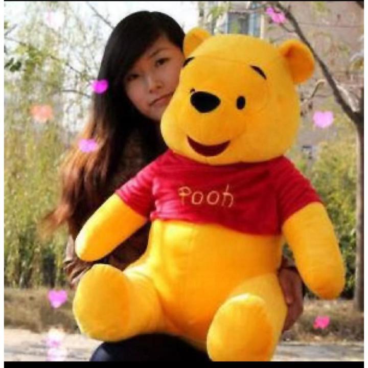 Green Leaf Pooh Stuff Toy - Jumbo (20 inch = 50cm) | Daraz.pk