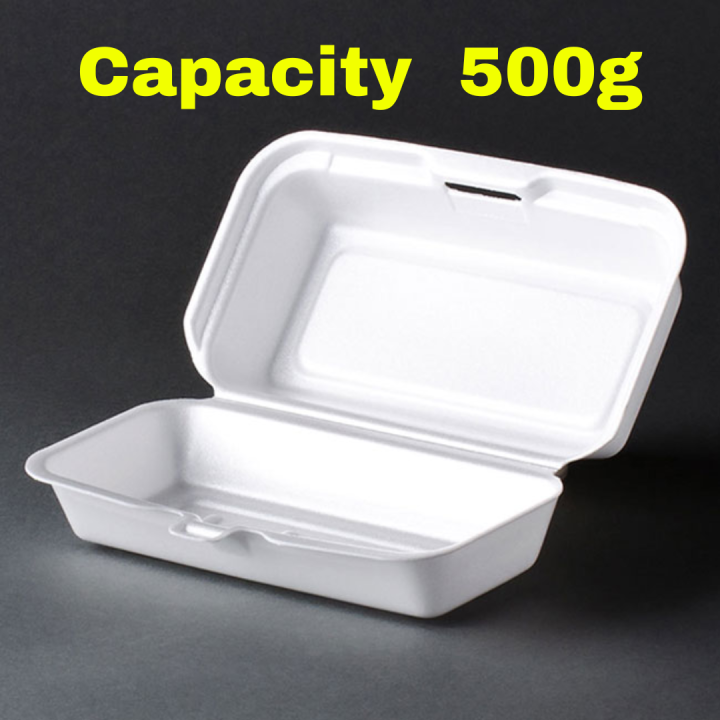 Disposable Foam Food Box Container For Snack/Biryani/Food (Capacity 500 ...