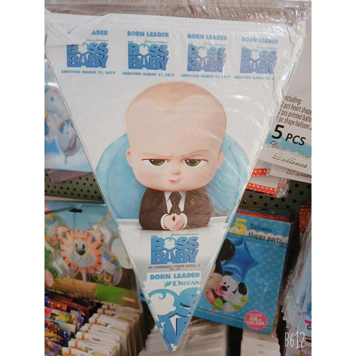 Boss Baby Flags Banner for Birthday, Decorations, Celebrations & Party ...