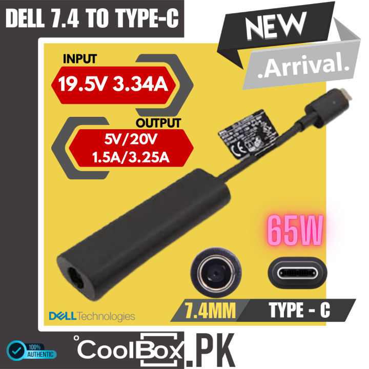 Dell OEM DC Power Jack 7.4mm to USB-C Dongle Adapter Cable - 0684H ...