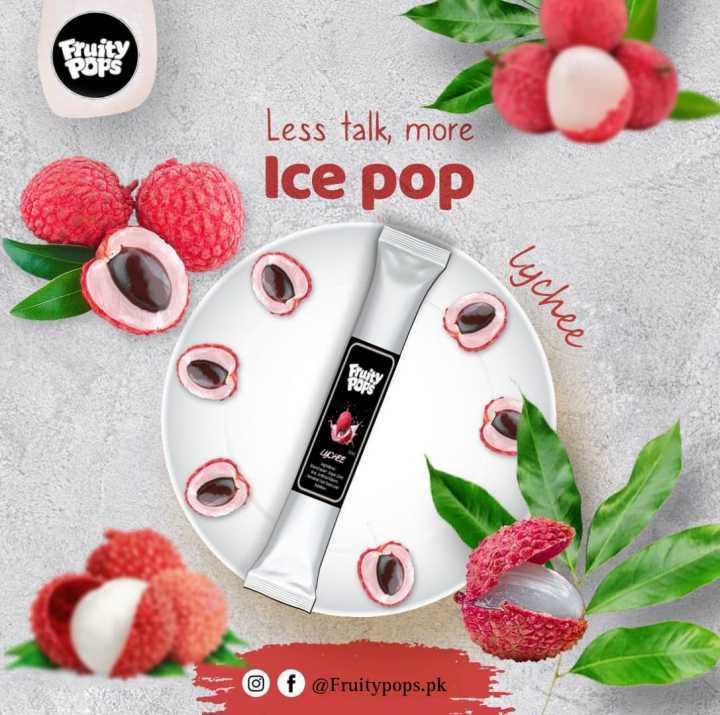 ice lollies pouch of 6 lollies single flavour lychee ice candy popsical ...