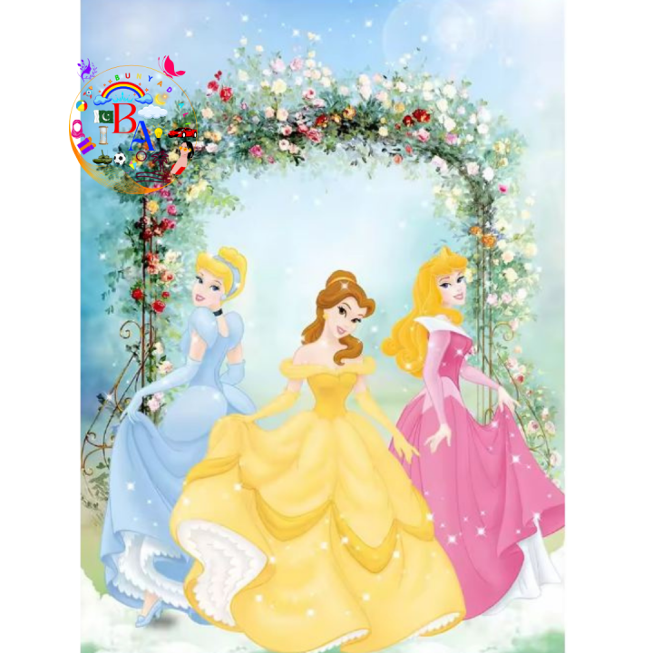 Mix Princess Fancy Backdrop Disney Princess Theme Fancy Panaflex ...