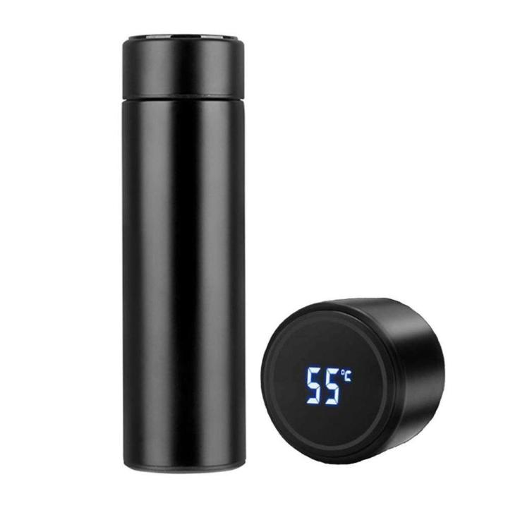 Digital Water Bottle 500 ML Smart Stainless Steel Thermal Mug LED ...