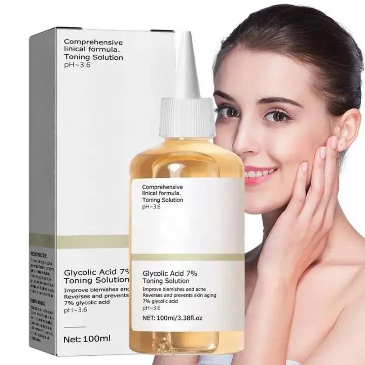 Glycolic Acid 7% Toning Solution Lighten Pore Glow Facial Skin Care ...