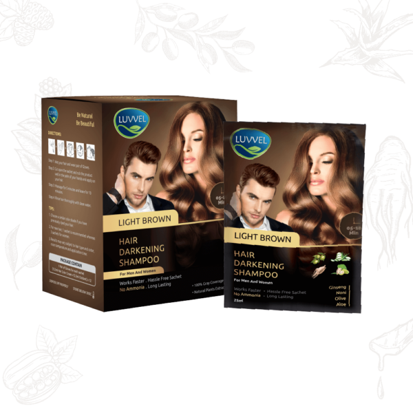 2 Sachets Luwel Shampoo Hair Color Shampoo Sachets 2 x 20ml | Daraz.pk