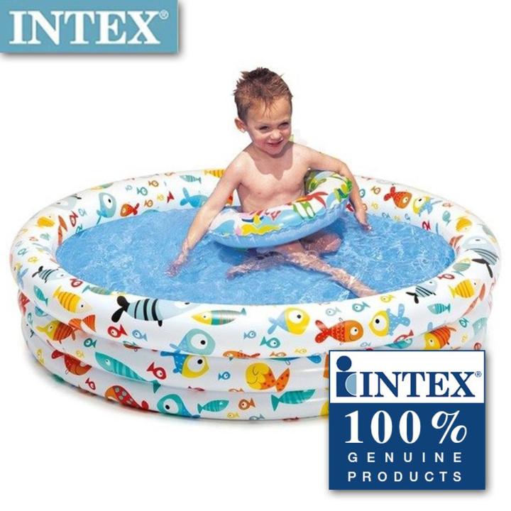 INTEX 59431 - Fishbowl Swimming Pool For Kids Inflatable Kids Bath Tub ...