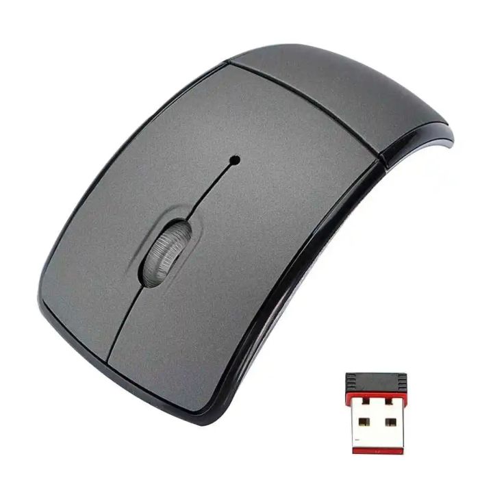 New 2.4G Wireless Mouse Foldable USB Receiver Folding Optical Wireless ...