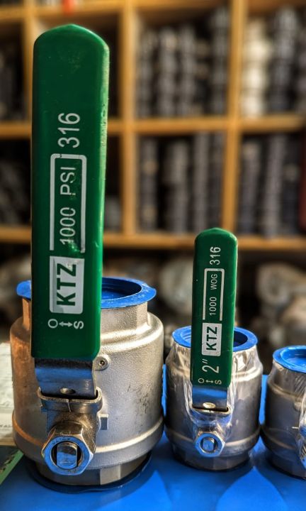 KTZ STAINLESS STEEL BALL VALVES FULL PORTS IMPORTED | Daraz.pk