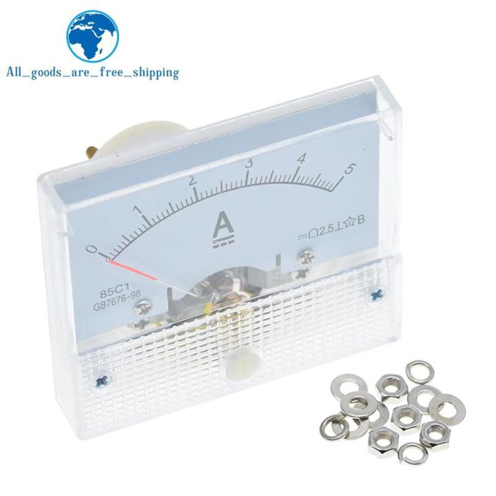 DC Pointer Current Meter 5A Analog Ammeter Current Meter Gauge ...