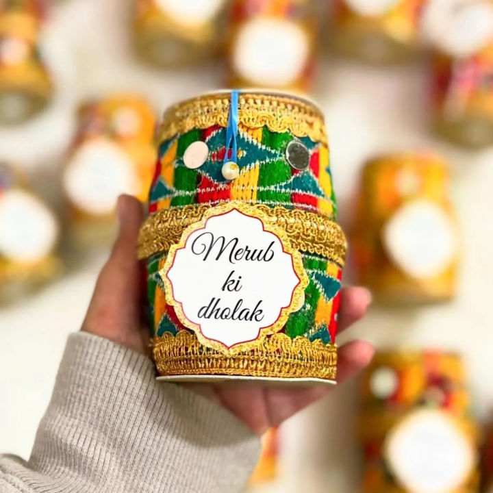 Dhol Bid Boxes & Wedding Favors – Perfect for Mehndi, Nikkah ...