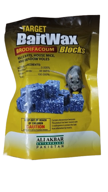 Target Bait Wax Blocks Brodifacoum Powerful Rodent Control Rats And ...