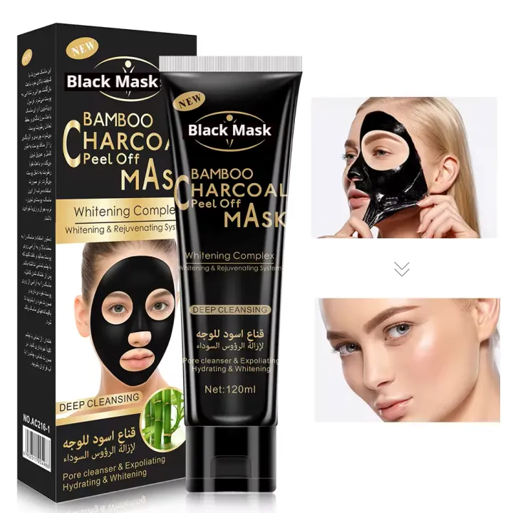 Black Mask Bamboo Charcoal Peel Off Mask 120ml - Best Skin Care Face ...