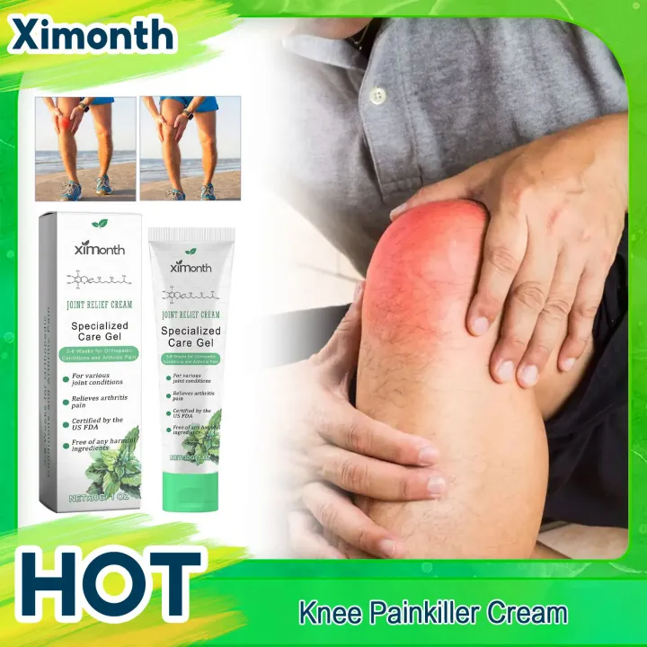 Knee Painkiller Cream Arthritis Analgesic Treat Joint Muscle Sprain Soreness Back Shoulder Pain ...