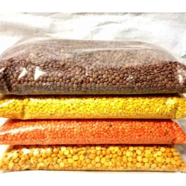 Monthly Grocery PACKS OF 4(500gms). SUPER FINE۔ FRESH & HIGENIC۔( DAL ...