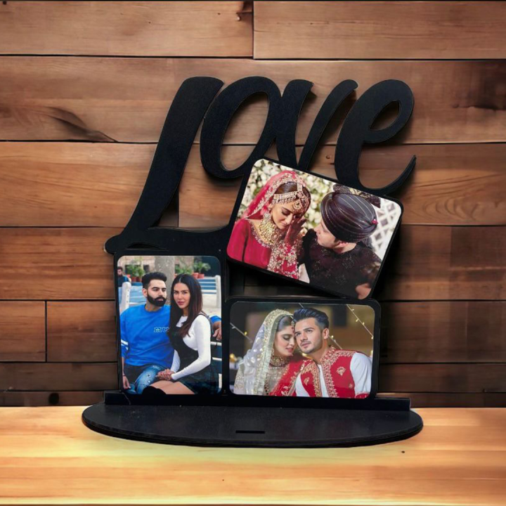 Customized pictures MDF Wooden Frame| for special moments | Daraz.pk