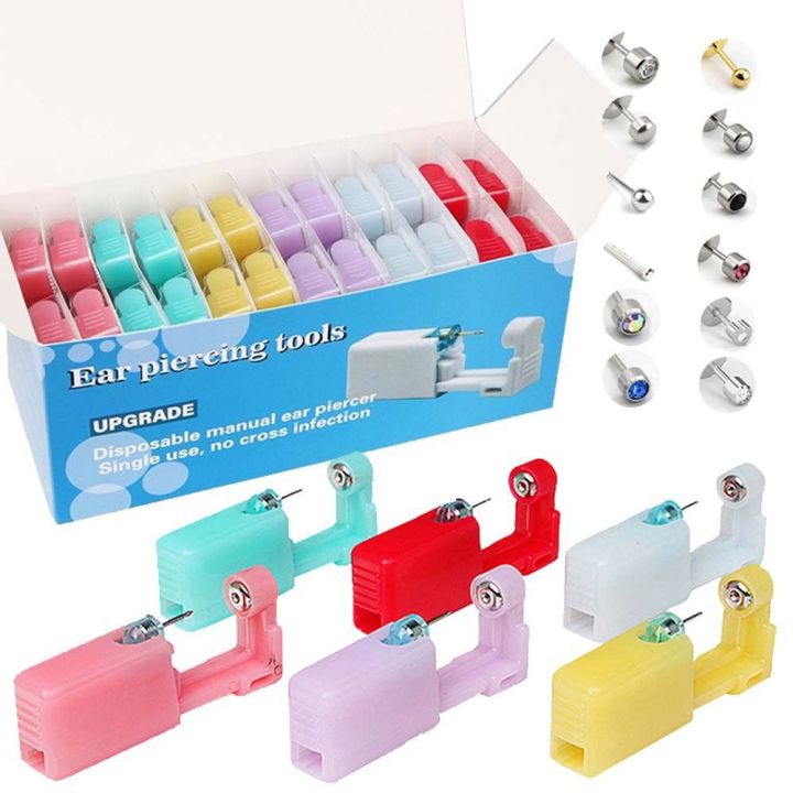 Safety Sterile No Nose Ear Cartilage Disposable Nose Ear Piercing Tool ...