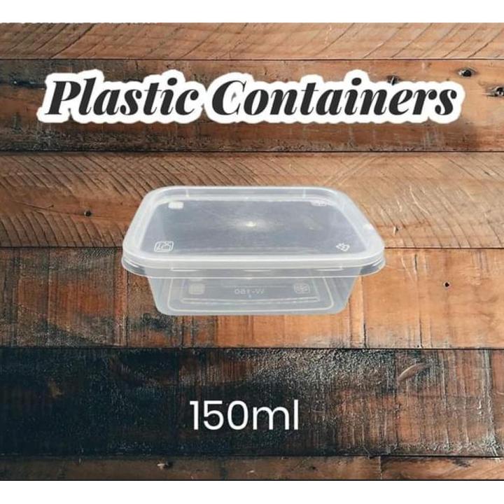 Disposable Plastic Container 150 ML Pack of 50 Pcs | Daraz.pk
