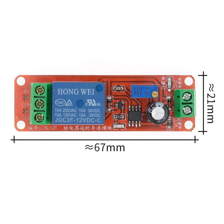 【Universal Car Parts Store】DC 12V Time Delay Relay module NE555 Time ...