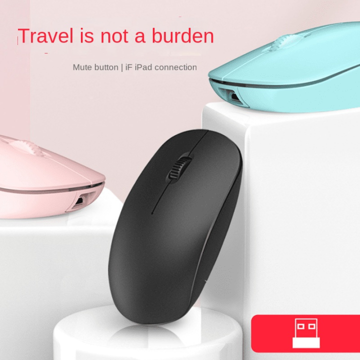 Wireless Mouse 2.4G Single-Mode Mute Optical Mouse For Boys And Girls ...