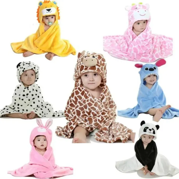 Soft hooded character baby blanket/swaddles | baby animal character ...