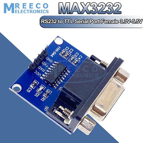 MAX3232 RS232 to TTL Serial Port Converter Module Female DB9 Connector ...