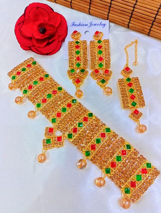 jb collection Jewellery Set for girls Latest Design Necklace,Earrings ...