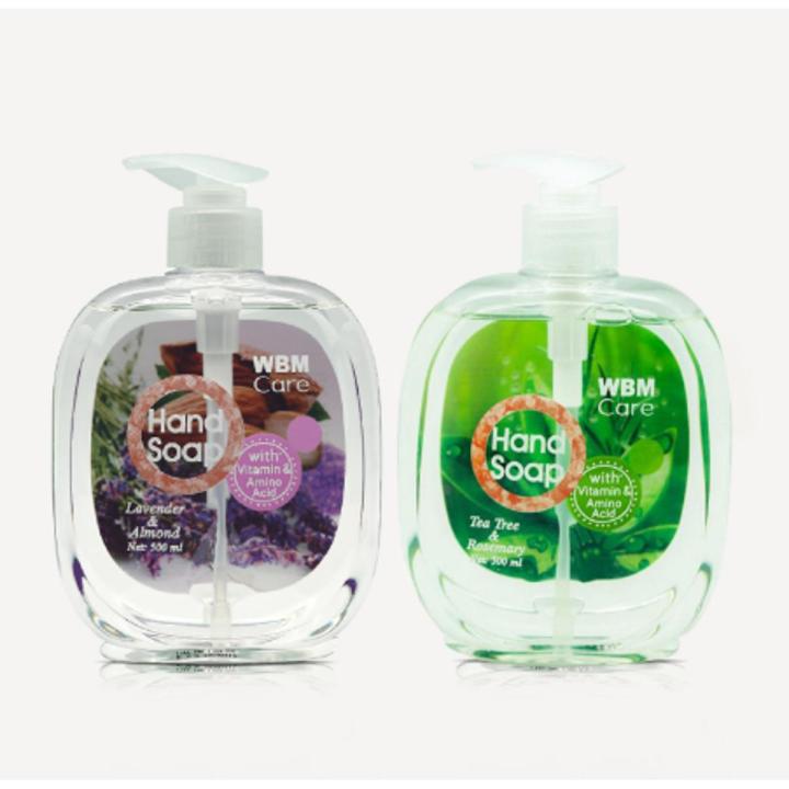 (Pack of 2) WBM Liquid Hand Wash 500ml - Tea Tree & Rosemary + Lavender ...