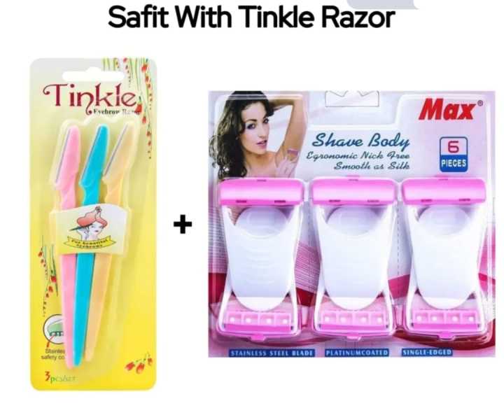Combo Grooming Deal | 6 Pink Body Razors + 3 Tinkle Facial Razors ...