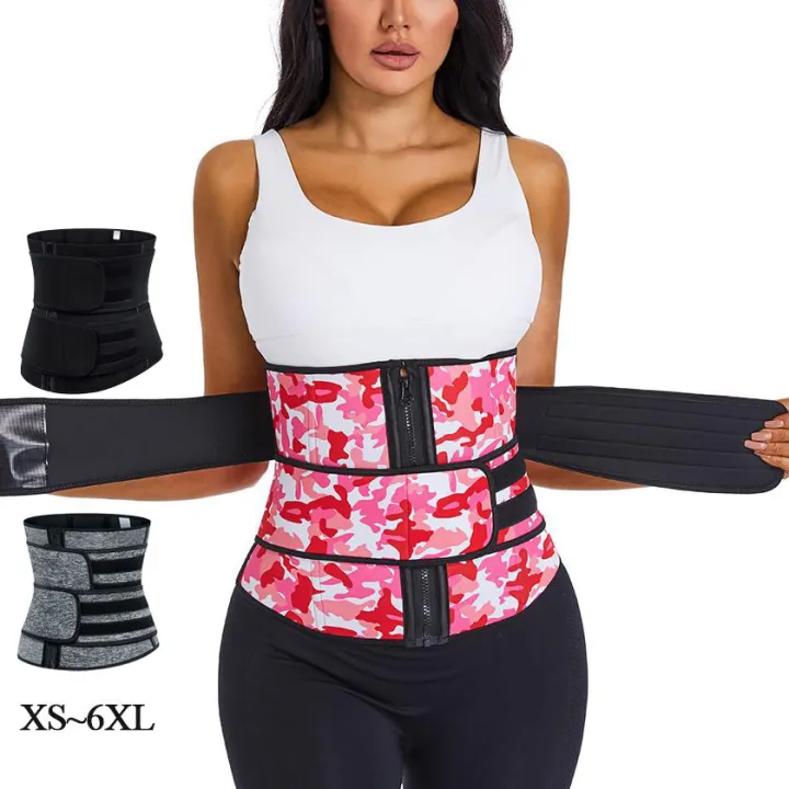 Women Style Sweat Waist Trainer Reducer Slimmer Tummy Corset Ladies ...