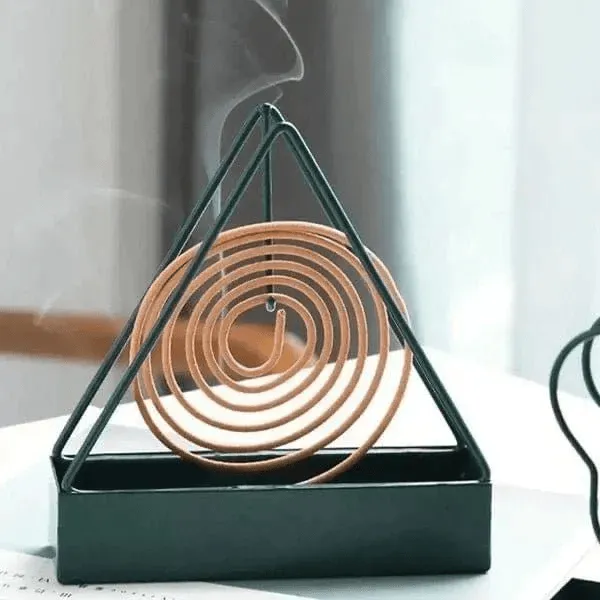 Triangle Coil Holder, Iron Mosquito Incense Box coil stand Cute ...