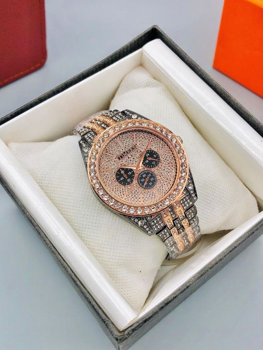 TIME WATCH FOR MANS 🔥♥ Stainless steel chain Good quality 👍 lock Stone ...