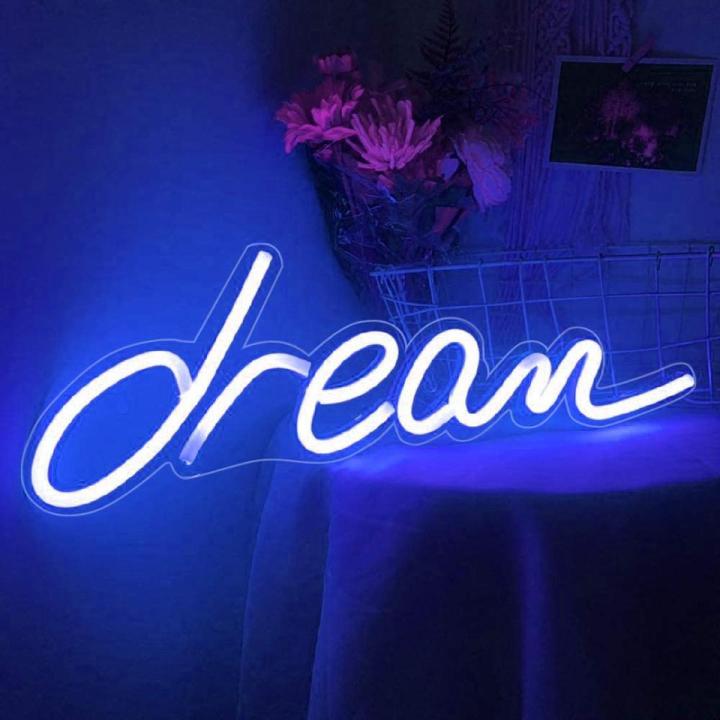 Dream Neon sign board glow Neon light wall Signboards LED sign boards ...