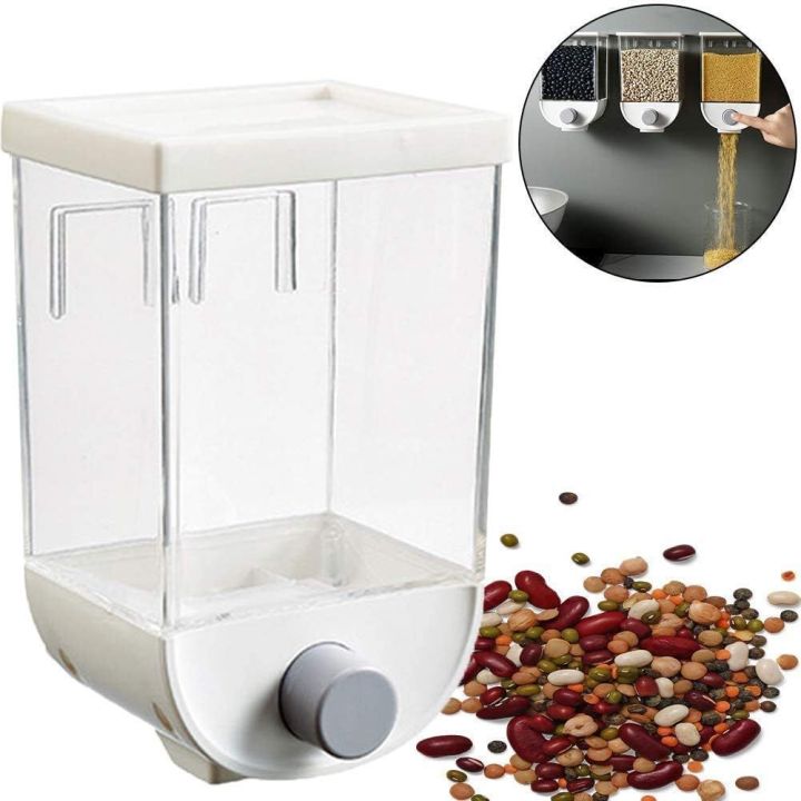 1.5L Transparent Grain Storage Container with Lid – Airtight Food ...