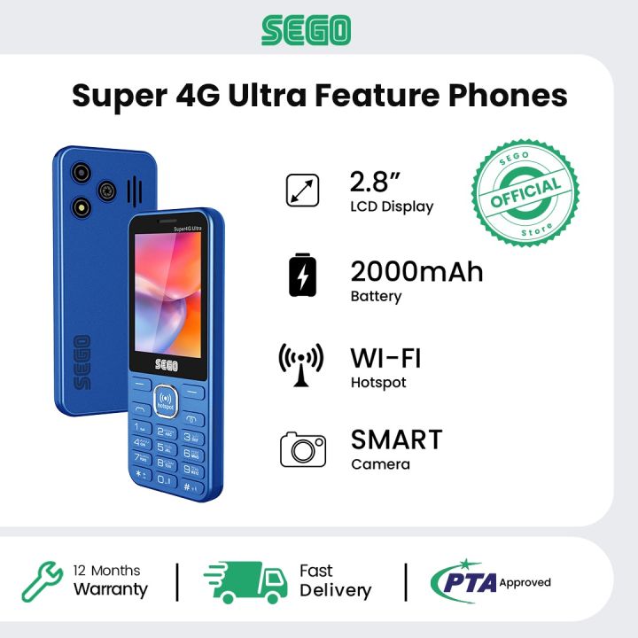 SEGO Super 4G Ultra | Wi-fi Hotspot | Smart Camera | Fast 4G Internet ...