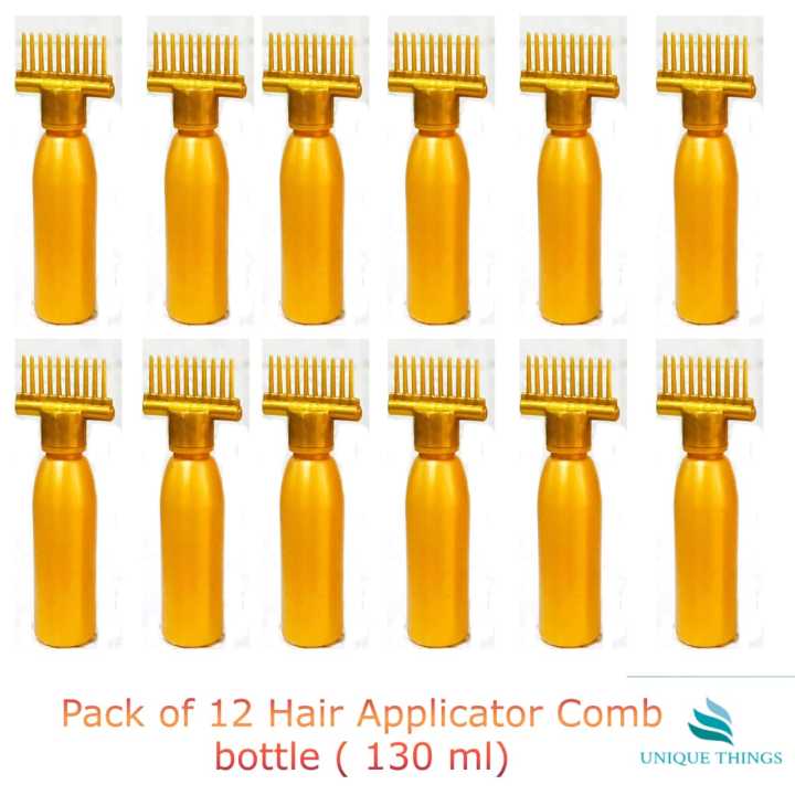 Pack of 12 Hair oil applicator comb bottle | Best professional hair oil ...