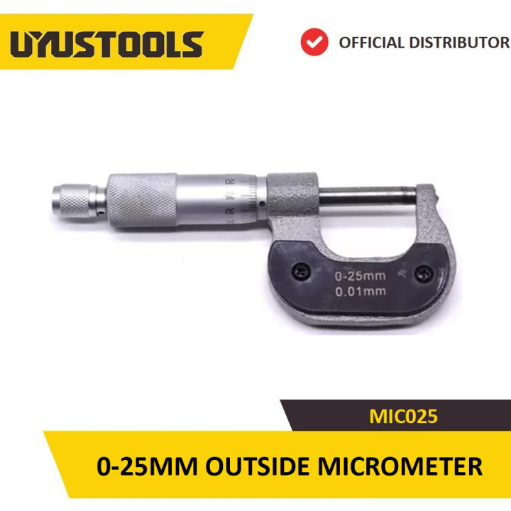 0-25MM High Precision Outside Micrometer Carbon Steel #45, 0.01mm ...
